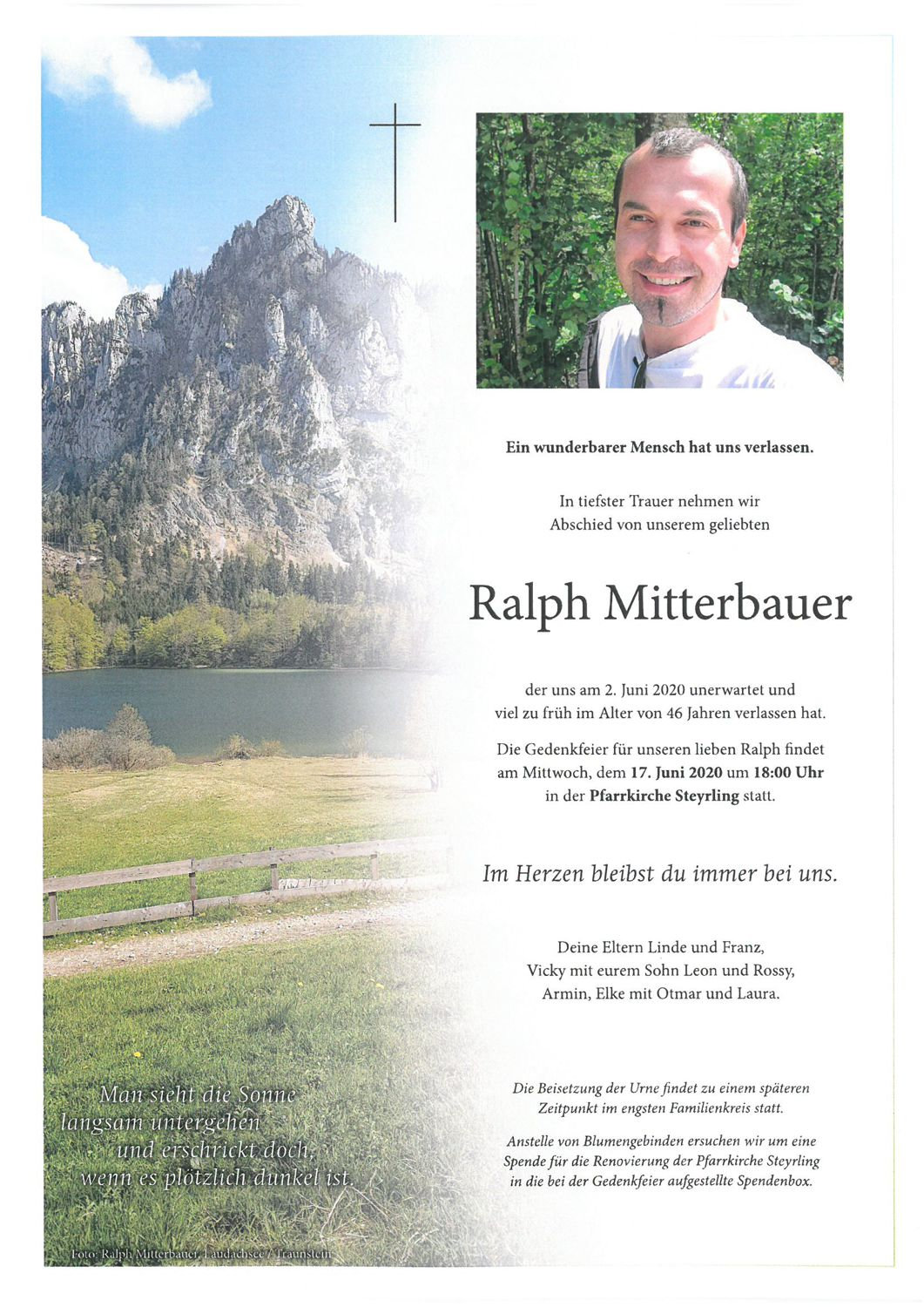 Todesfall Ralph Mitterbauer